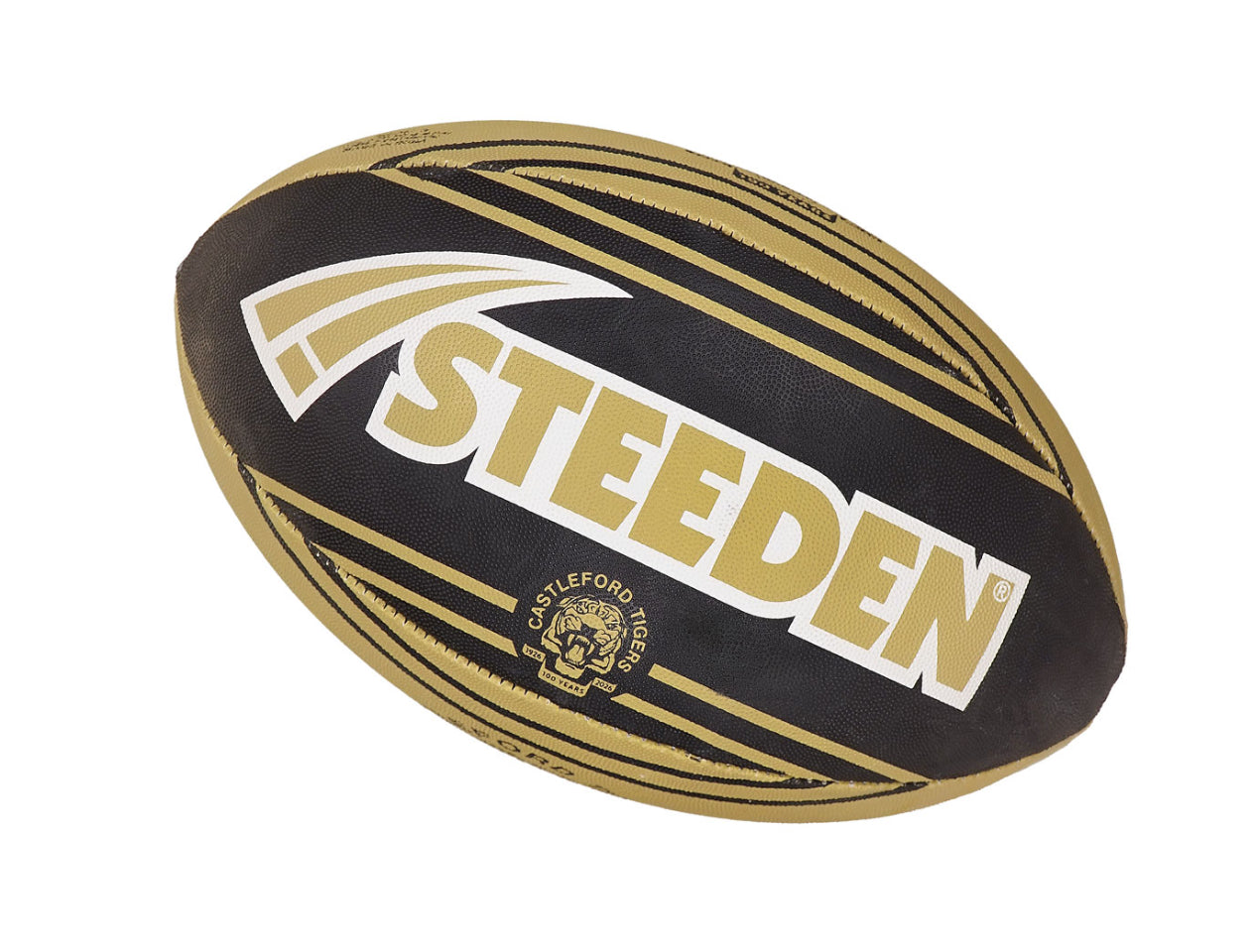 CASTLEFORD TIGER CENTENARY BALL SIZE 5 – TheRugbyStore.co.uk